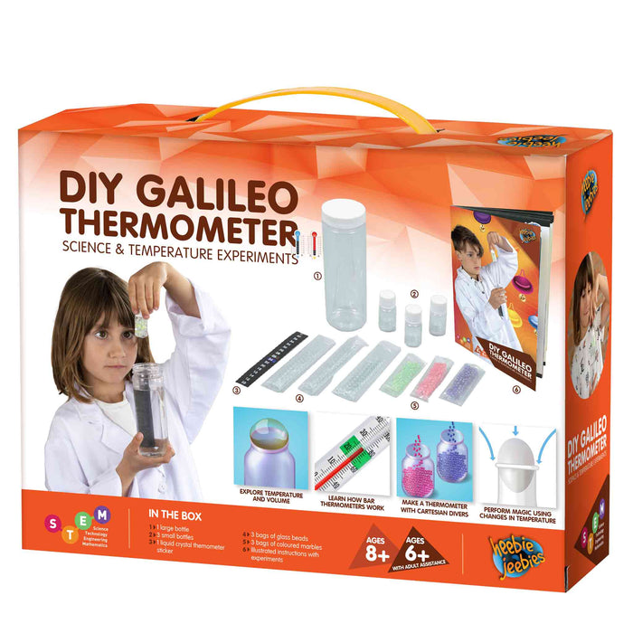DIY Galileo Thermometer Kit, Floating Sinking: Educational
